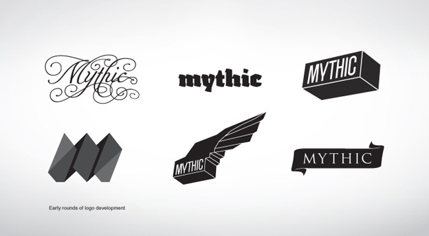 Logo Development - Mythic - m/scott