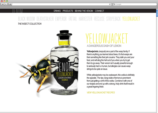 Venom Vodka - McIntosh Design