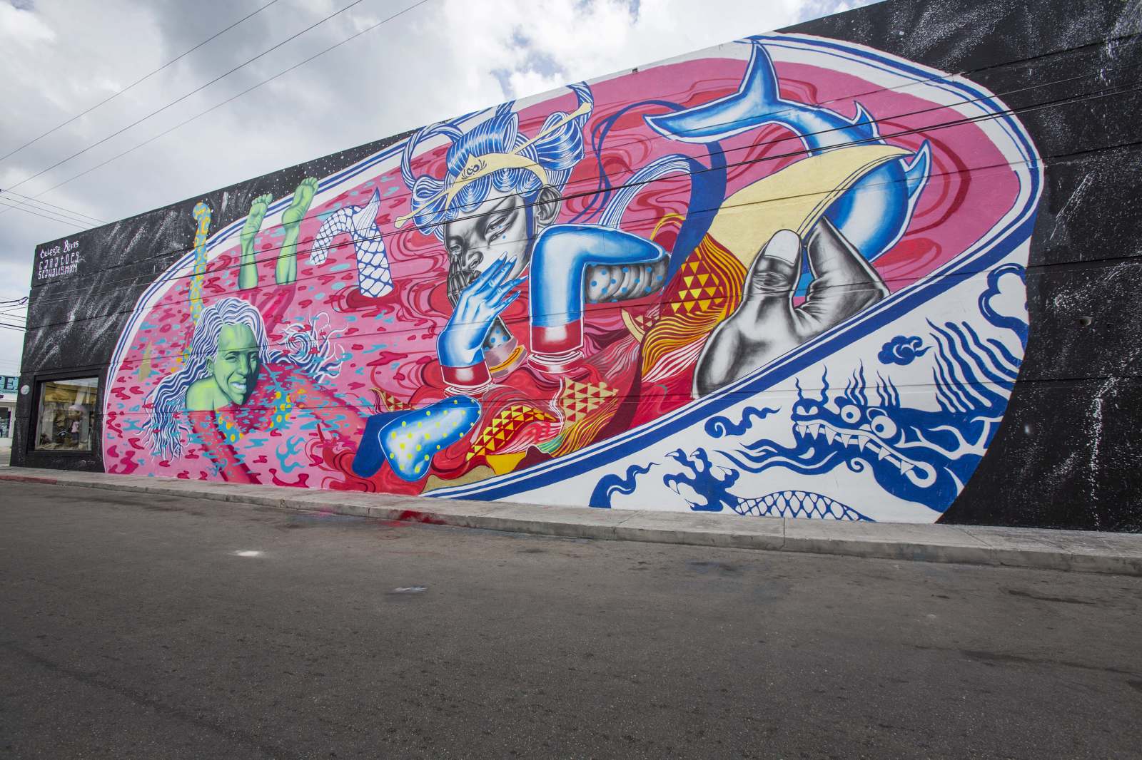 SeaWalls: Murals for Oceans -Shark Fin Soup - CELESTE BYERS