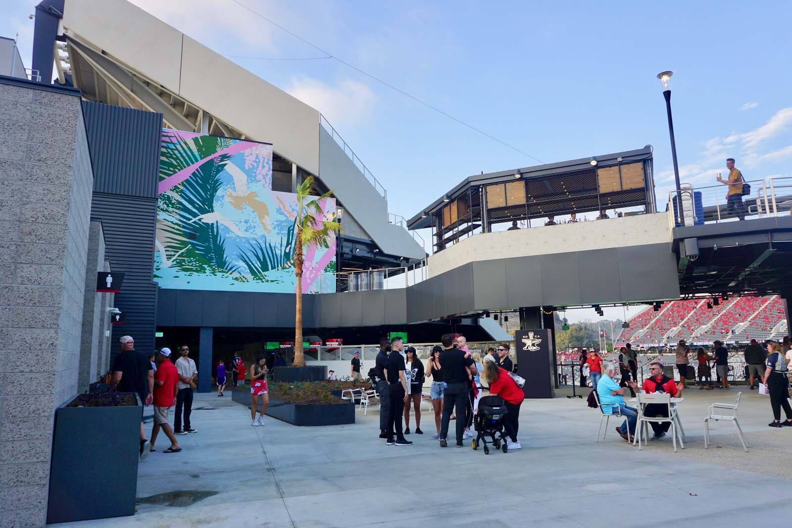 Pacific Shore Snapdragon Stadium Mural Celeste Byers