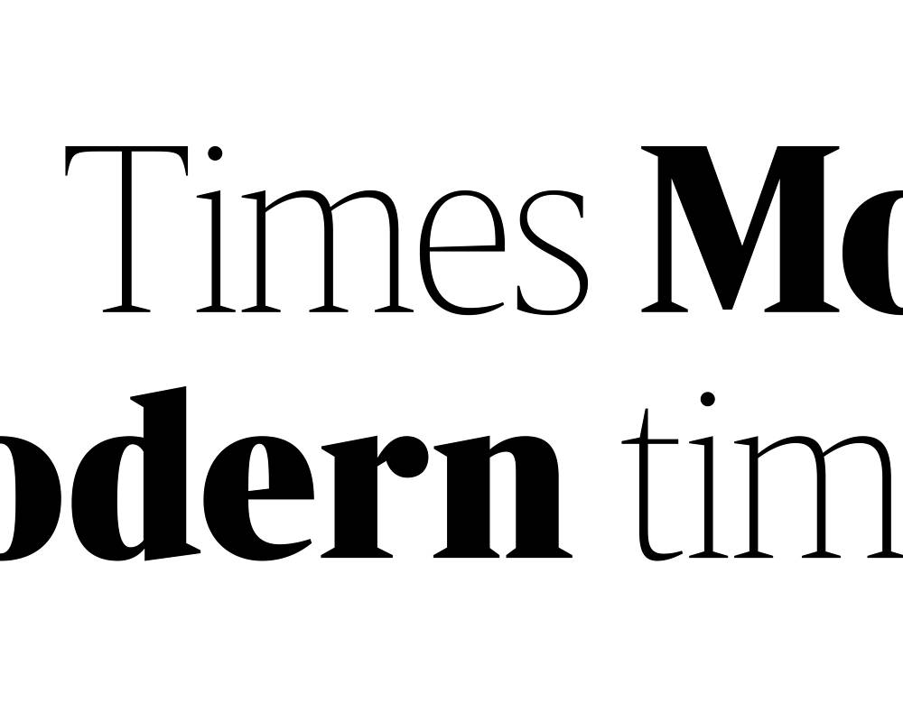 TIMES MODERN - Frenchtype