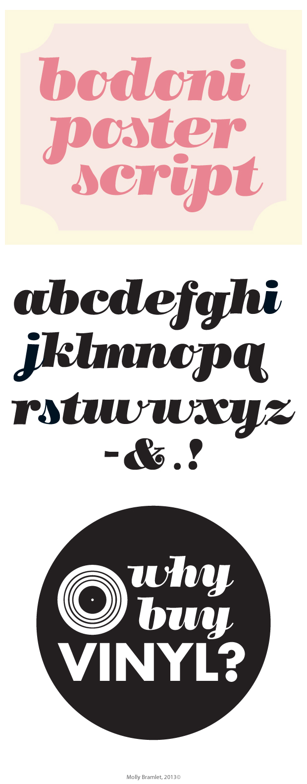 Bodoni Poster Script - Molly Bramlet Design