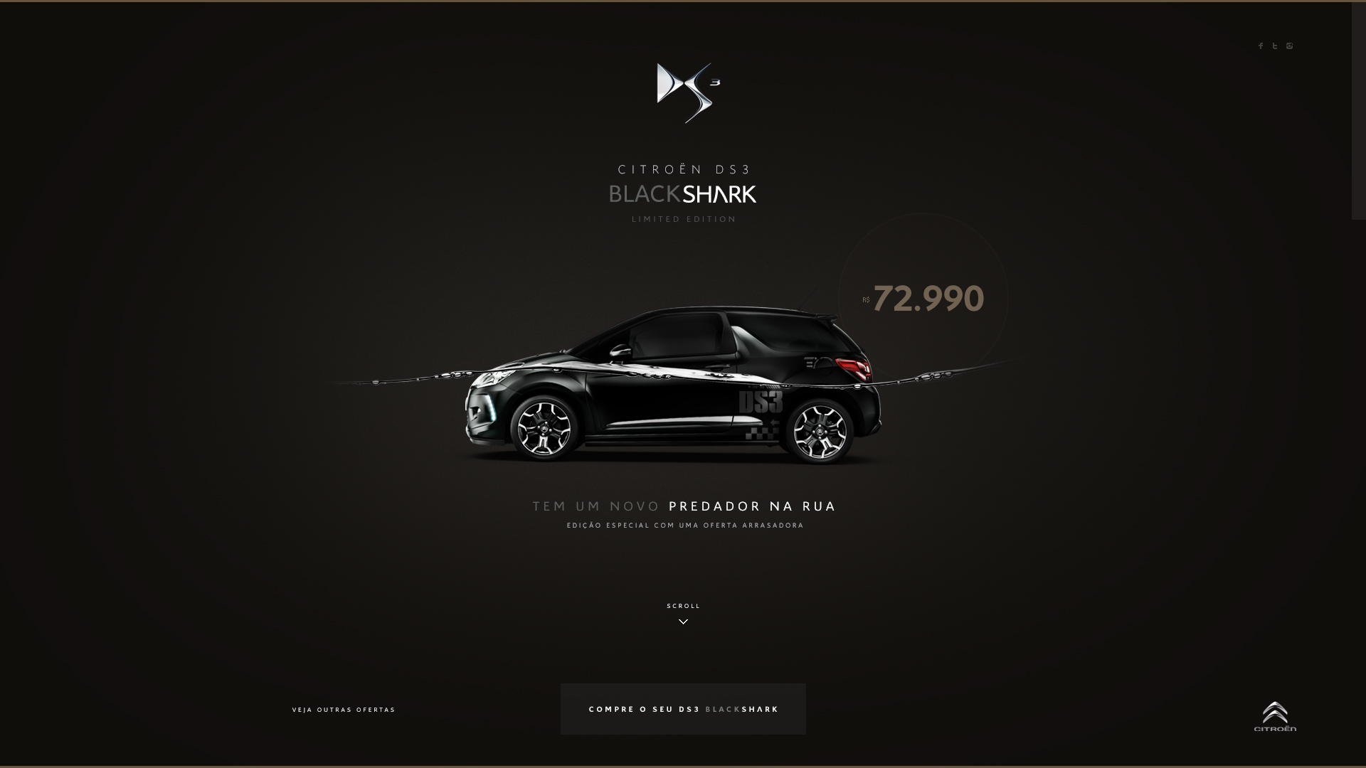 Citroën DS3 Black Shark - Gabriel Seabra // Art direction portfolio