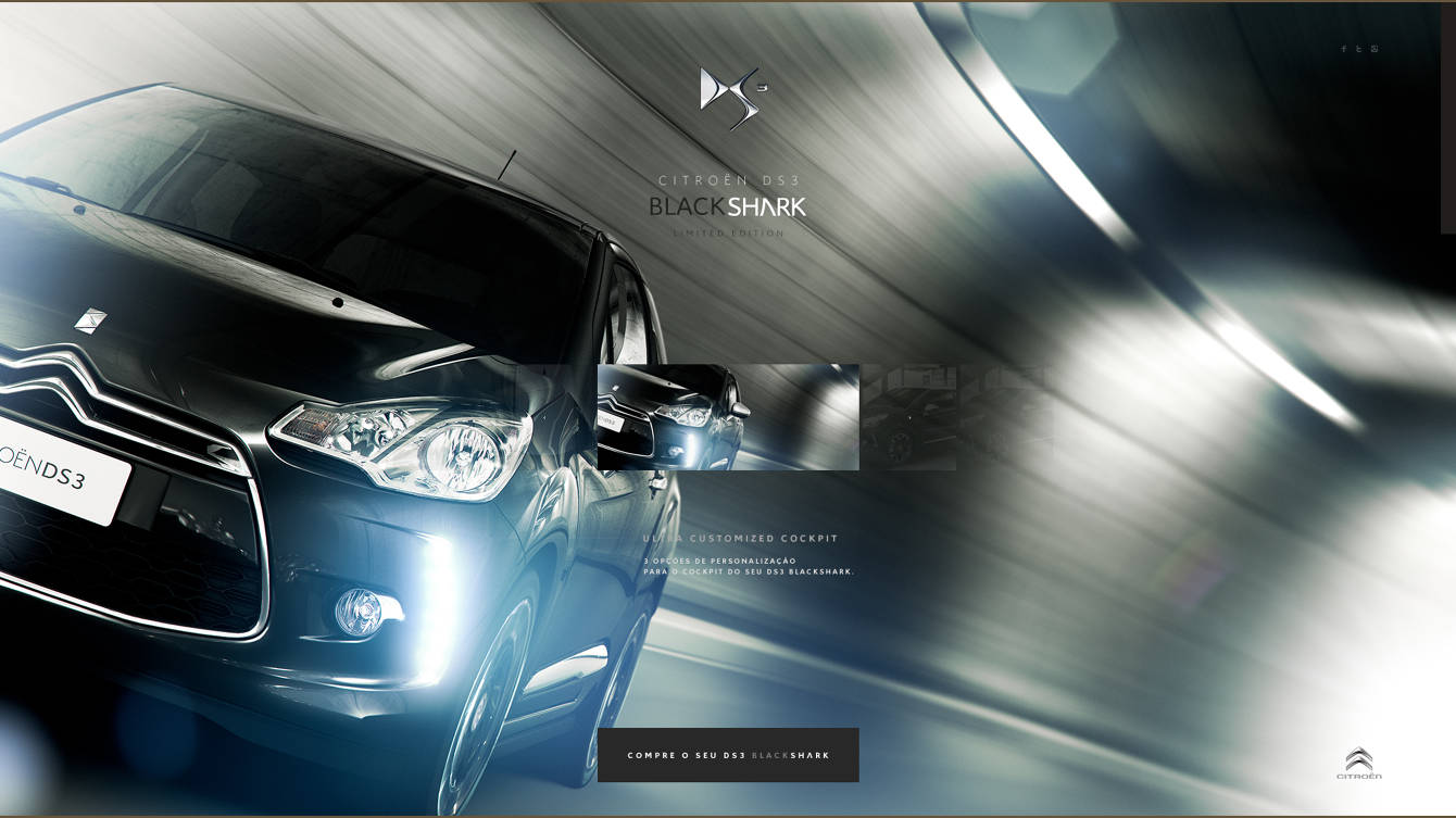 Citroën DS3 Black Shark - Gabriel Seabra // Art direction portfolio