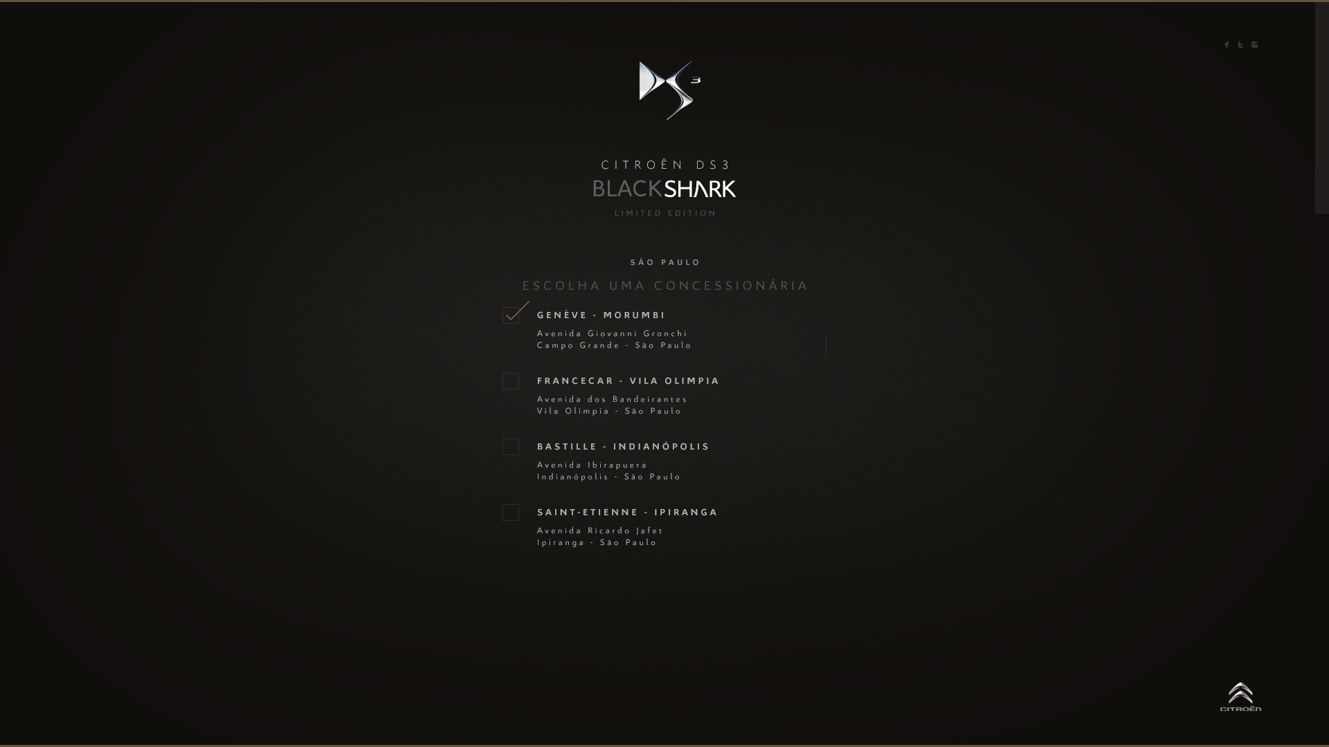 Citroën DS3 Black Shark - Gabriel Seabra // Art direction portfolio