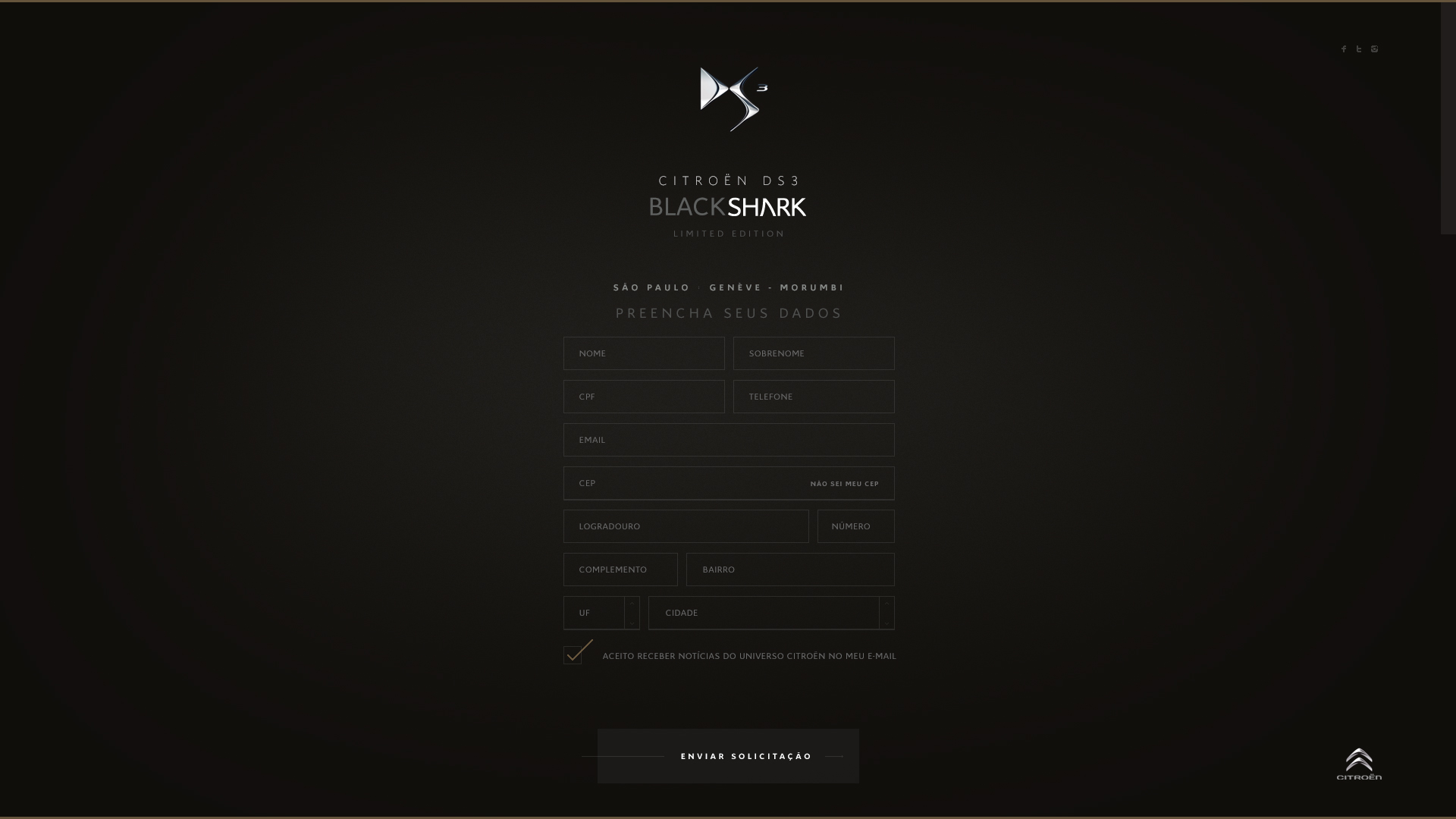 Citroën DS3 Black Shark - Gabriel Seabra // Art direction portfolio
