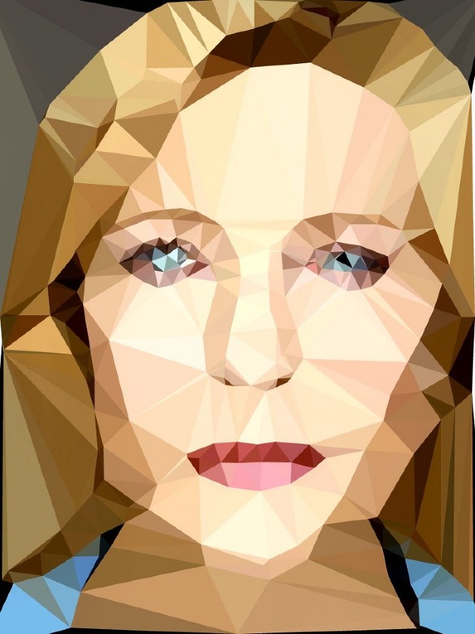 Polygonal Portraits - www.feeldesain.com