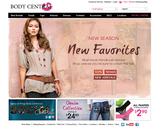 Body Central Women's Retail - Gina Angie