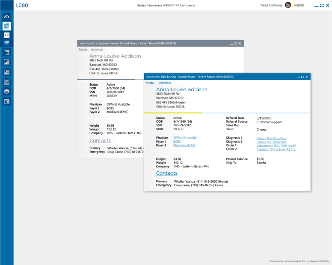 Caretend 2.0 UI - Trent Calloway Graphic Designer