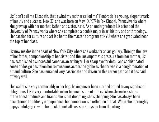 Pen Portrait - Writing Sample - Bjorn Johnson