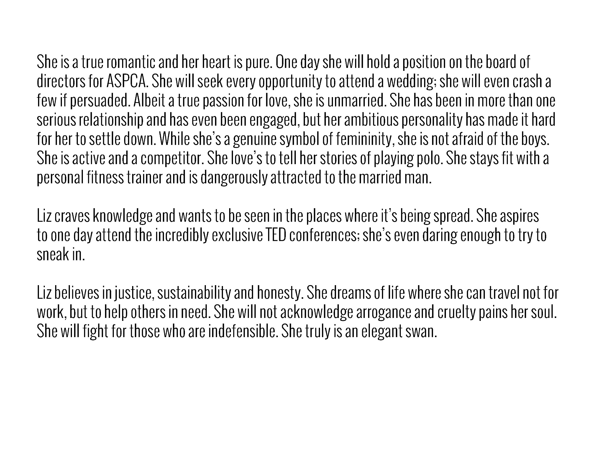 Pen Portrait - Writing Sample - Bjorn Johnson