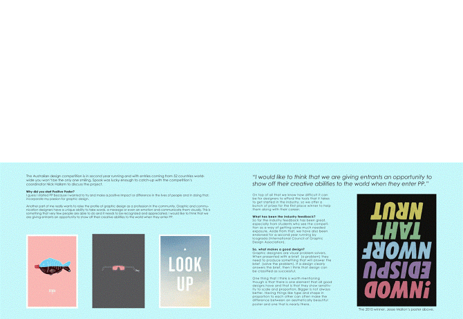 Positive Poster Spread - ga designs