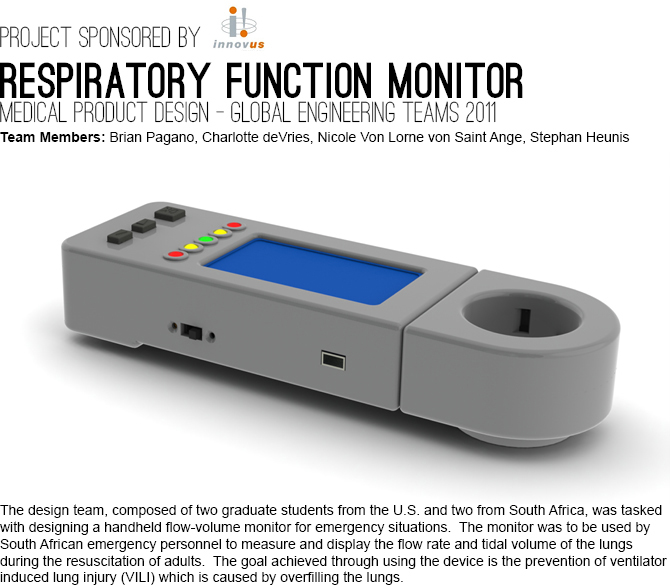 Respiratory Function Monitor - Brian Pagano Design and Engineering