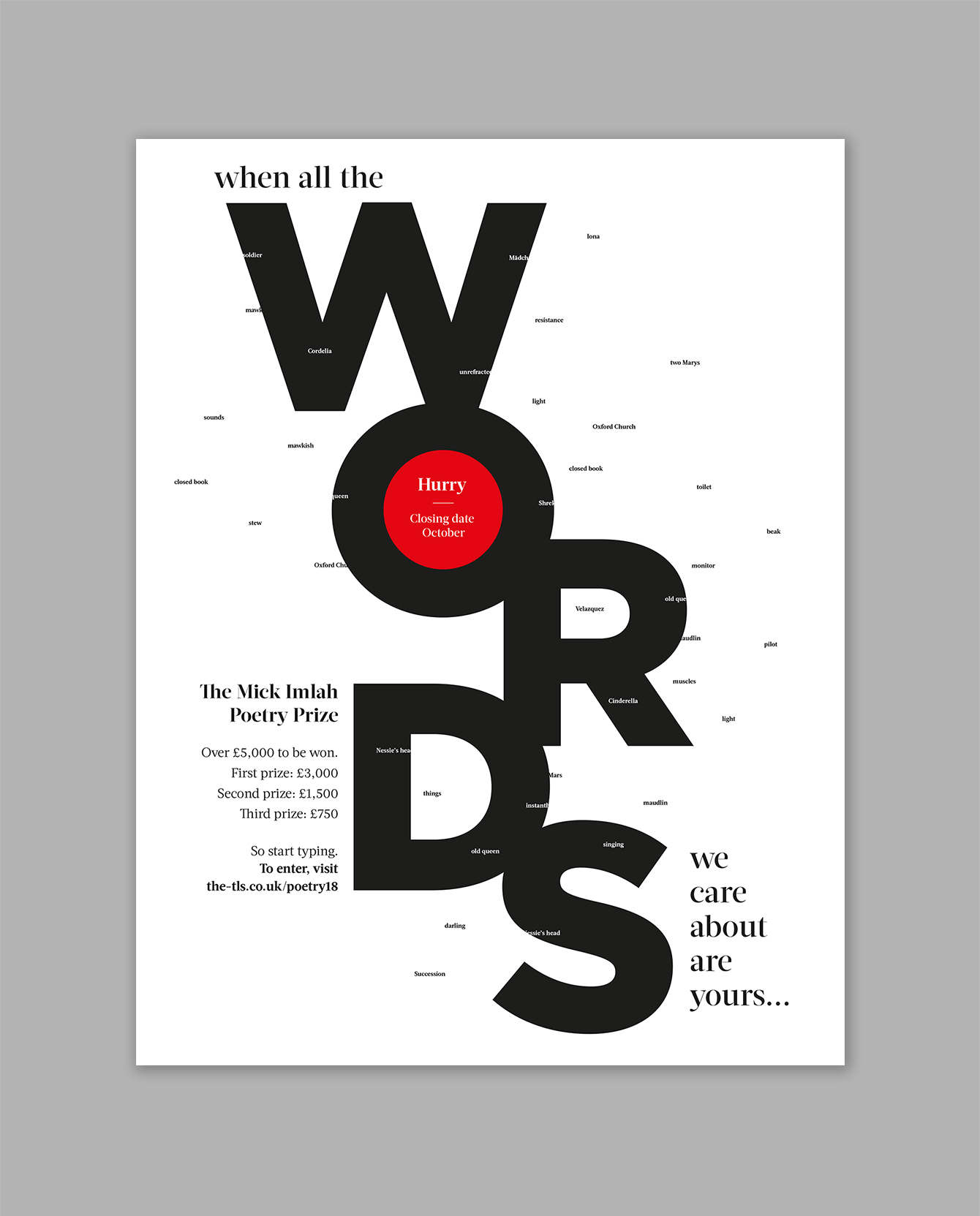 TLS poetry competition poster - valentina verc