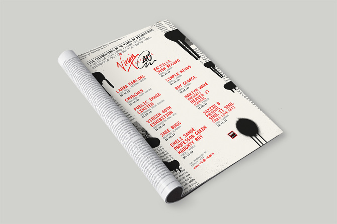 Virgin Records: magazine adverts - valentina verc