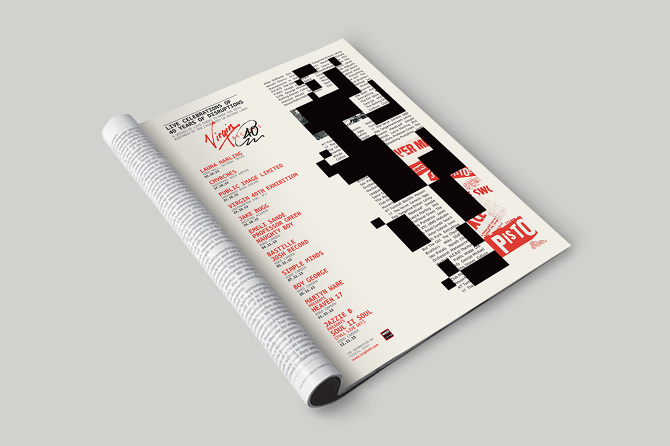 Virgin Records: magazine adverts - valentina verc