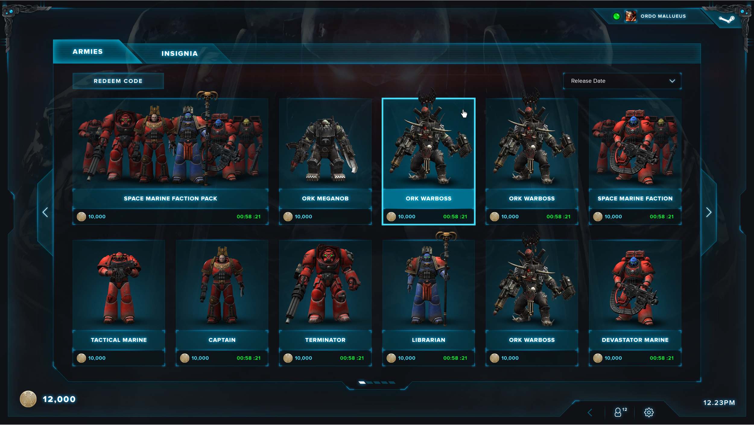 Warhammer Game UI - DamianSimpkins