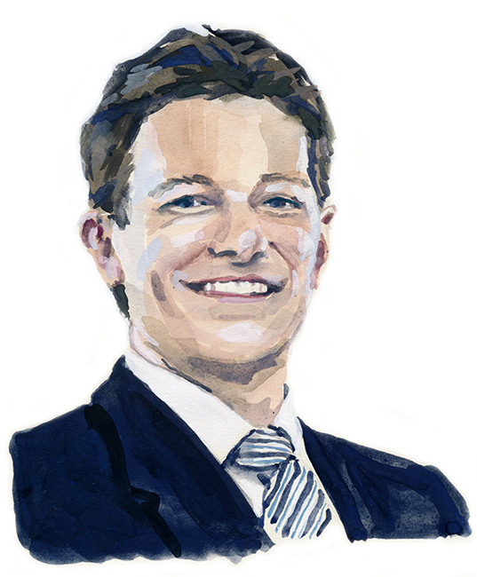 Portret van Johan Thijs - Leen Van Hulst - illustrator Antwerpen