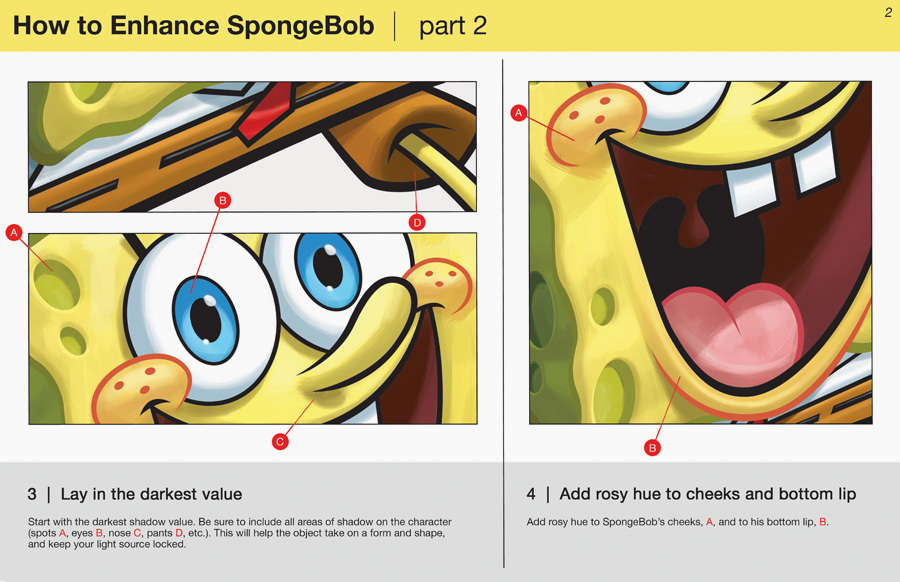 Nickelodeon | Spongebob Enhancement Guide (digital paint, layout, and ...