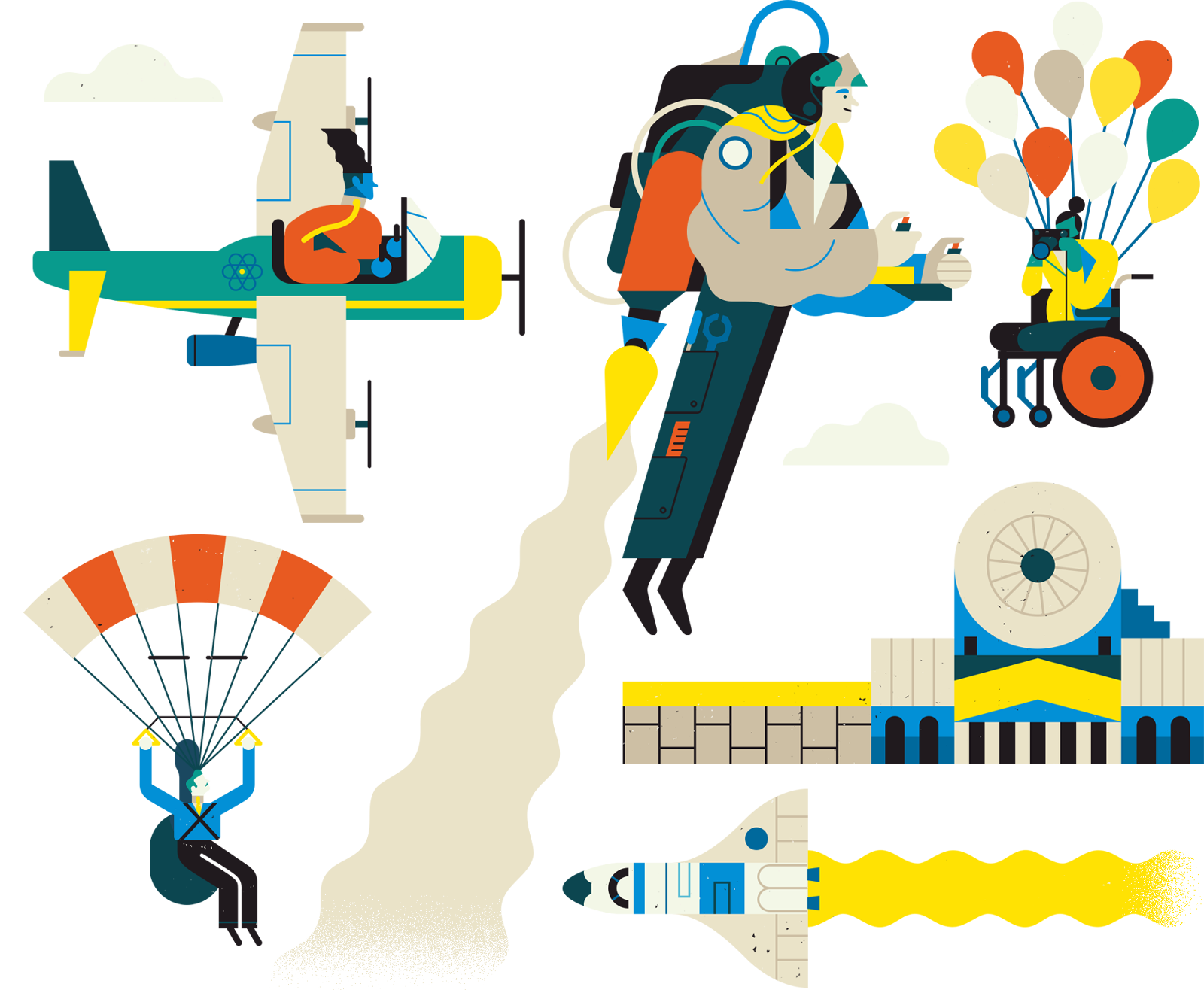 The Guardian University Guide 2018 - Owen Davey Illustration