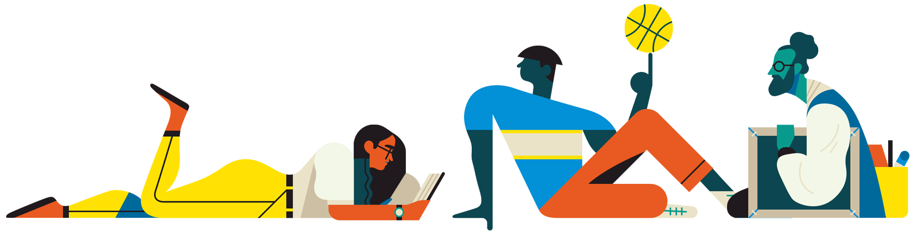 The Guardian University Guide 2018 - Owen Davey Illustration