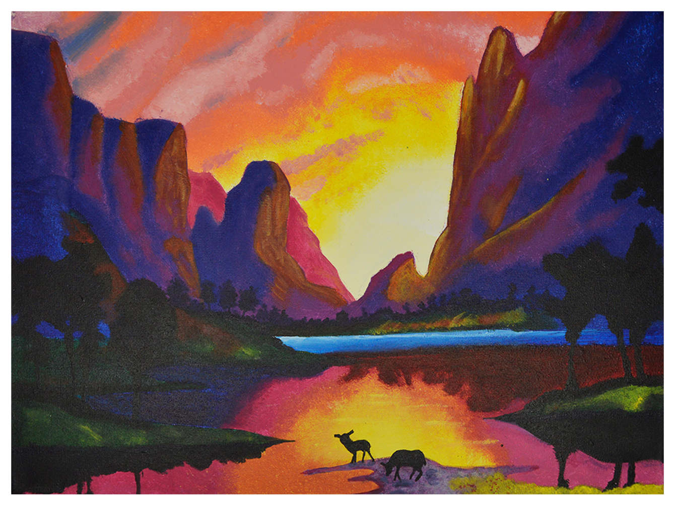 HS Art | Acrylic Painting - Fred Lee