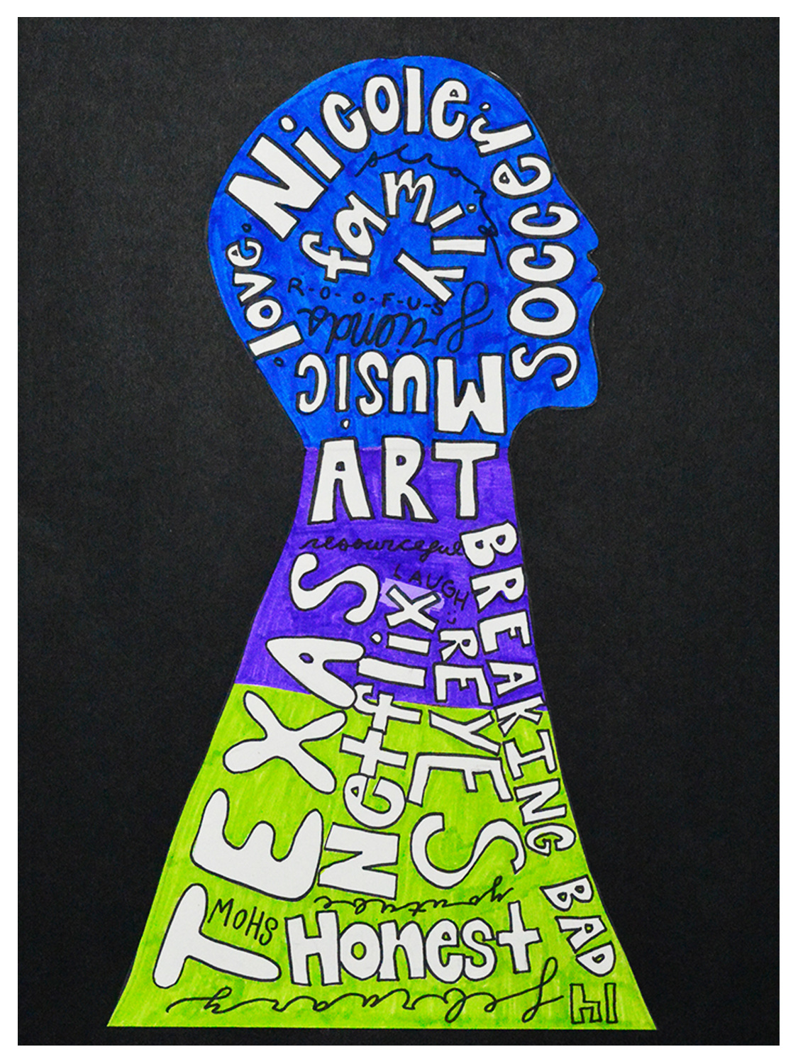 MS Art | Silhouette Textography - Fred Lee