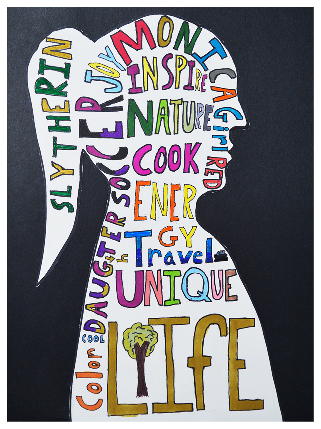 MS Art | Silhouette Textography - Fred Lee