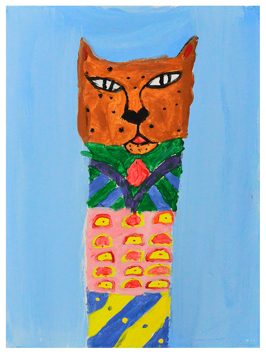 3rd & 4th Grade | Totem Pole Painting - Fred Lee
