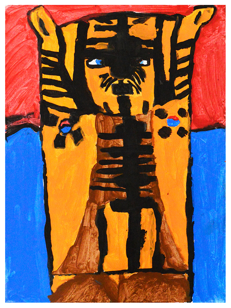3rd & 4th Grade | Totem Pole Painting - Fred Lee