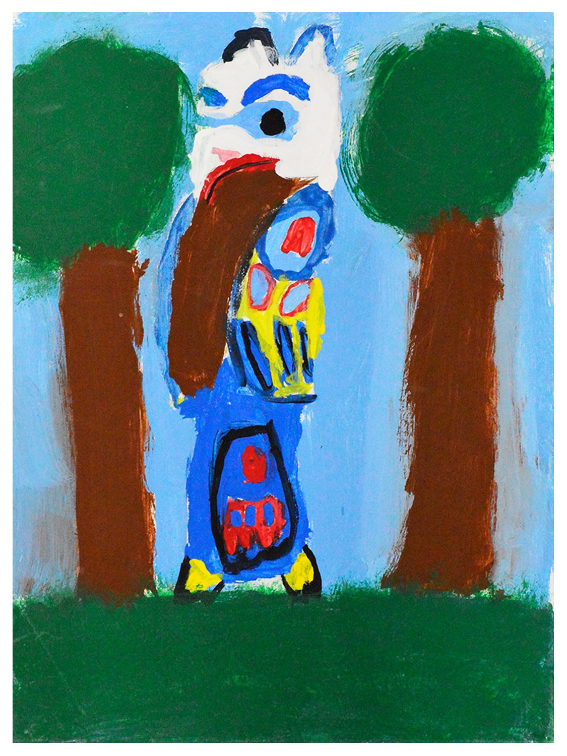 3rd & 4th Grade | Totem Pole Painting - Fred Lee