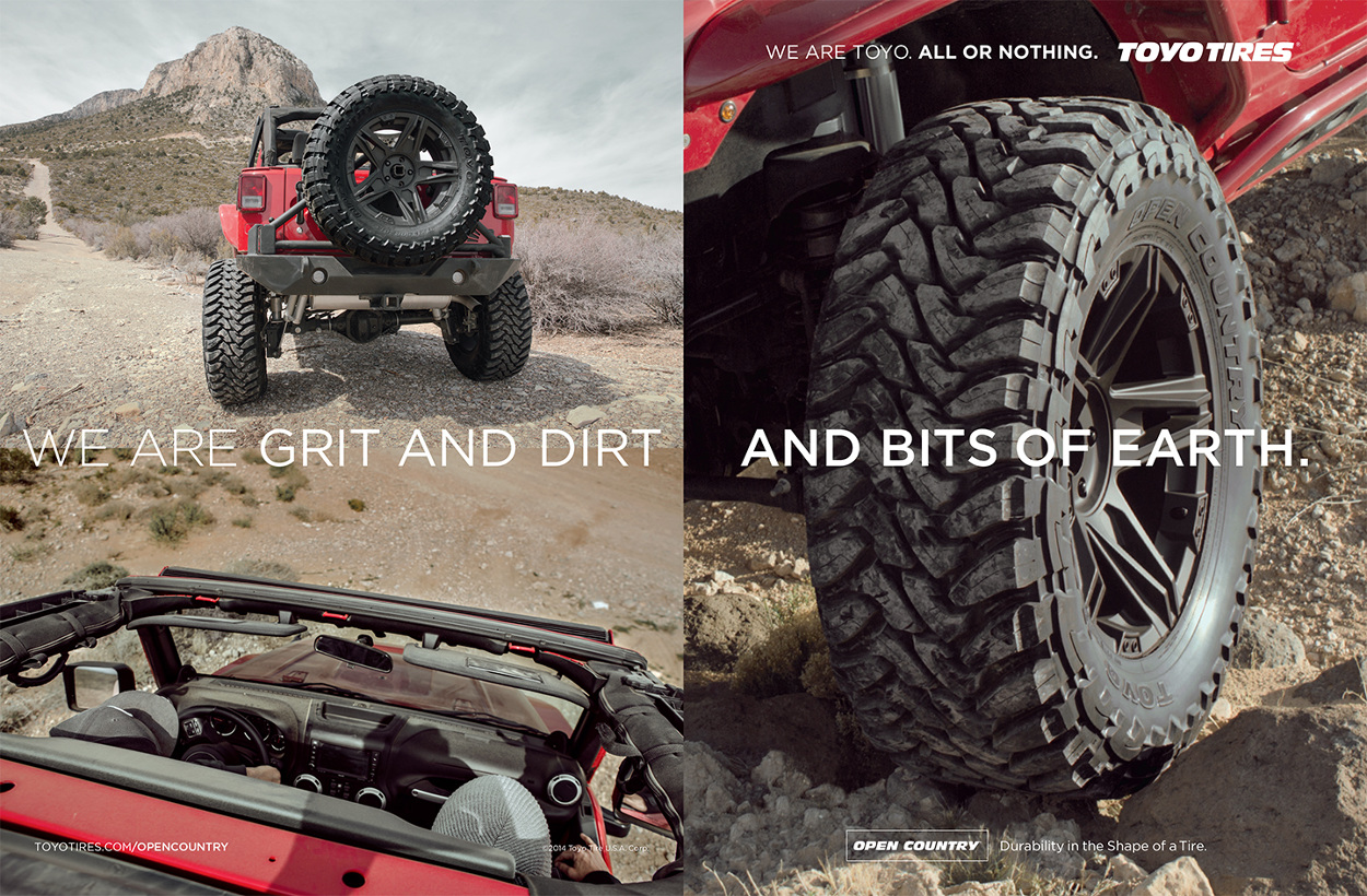 Toyo Tires Magazine Advertising - Emerson Driver Graphic Design
