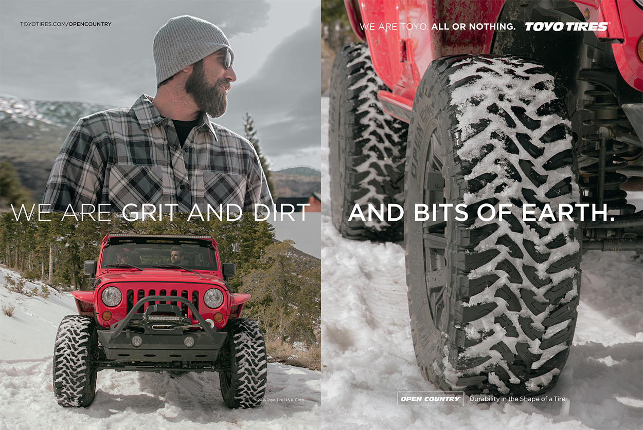 Toyo Tires Magazine Advertising - Emerson Driver Graphic Design