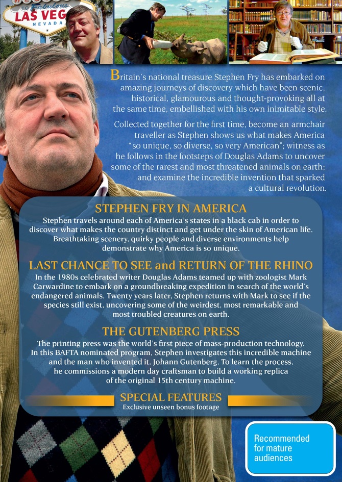 Stephen Fry Inquisitive Documentaries Boxset Collection - ericocson