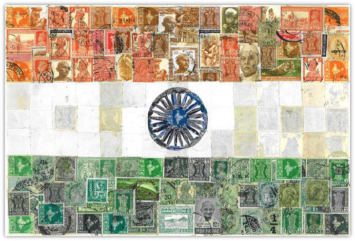 Flags - Rachel Markwick - Fine art & collage