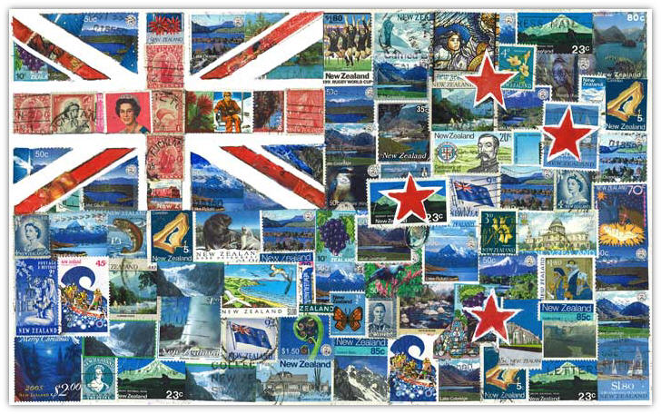 Flags - Rachel Markwick - Fine art & collage