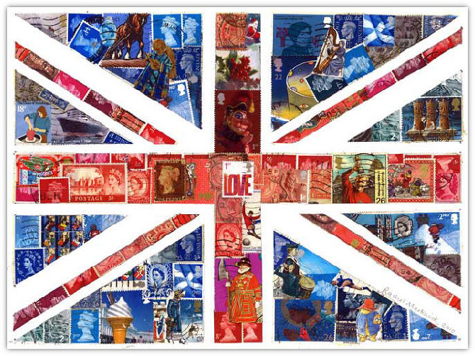 Flags - Rachel Markwick - Fine art & collage