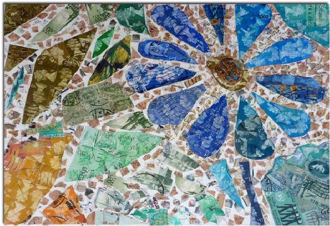 Inspired by Gaudi - Rachel Markwick - Fine art & collage