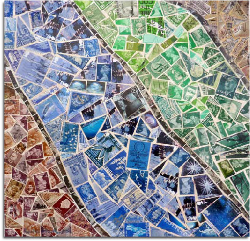 Inspired by Gaudi - Rachel Markwick - Fine art & collage