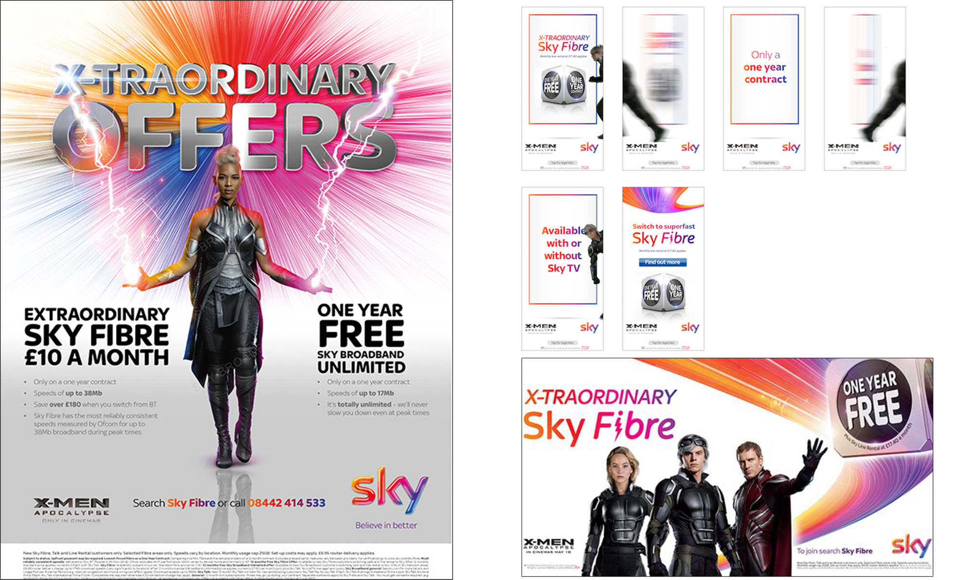 SKY FIBRE 'X-MEN' - CINEMA / 360 - H+A-M Creative Team