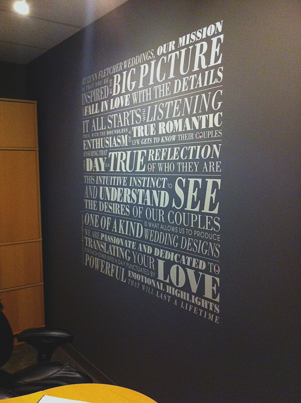 Type Based Vinyl Wall Design - Morganvicki.com