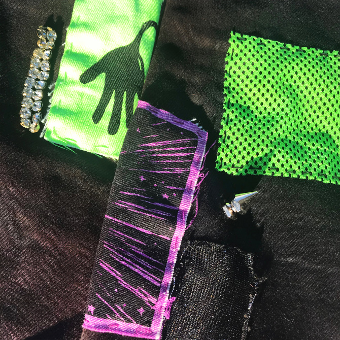 Neon Cyber Goth Patches - Leanna Perry