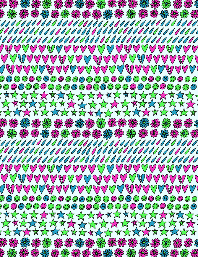 Color Pattern Art - Leanna Perry