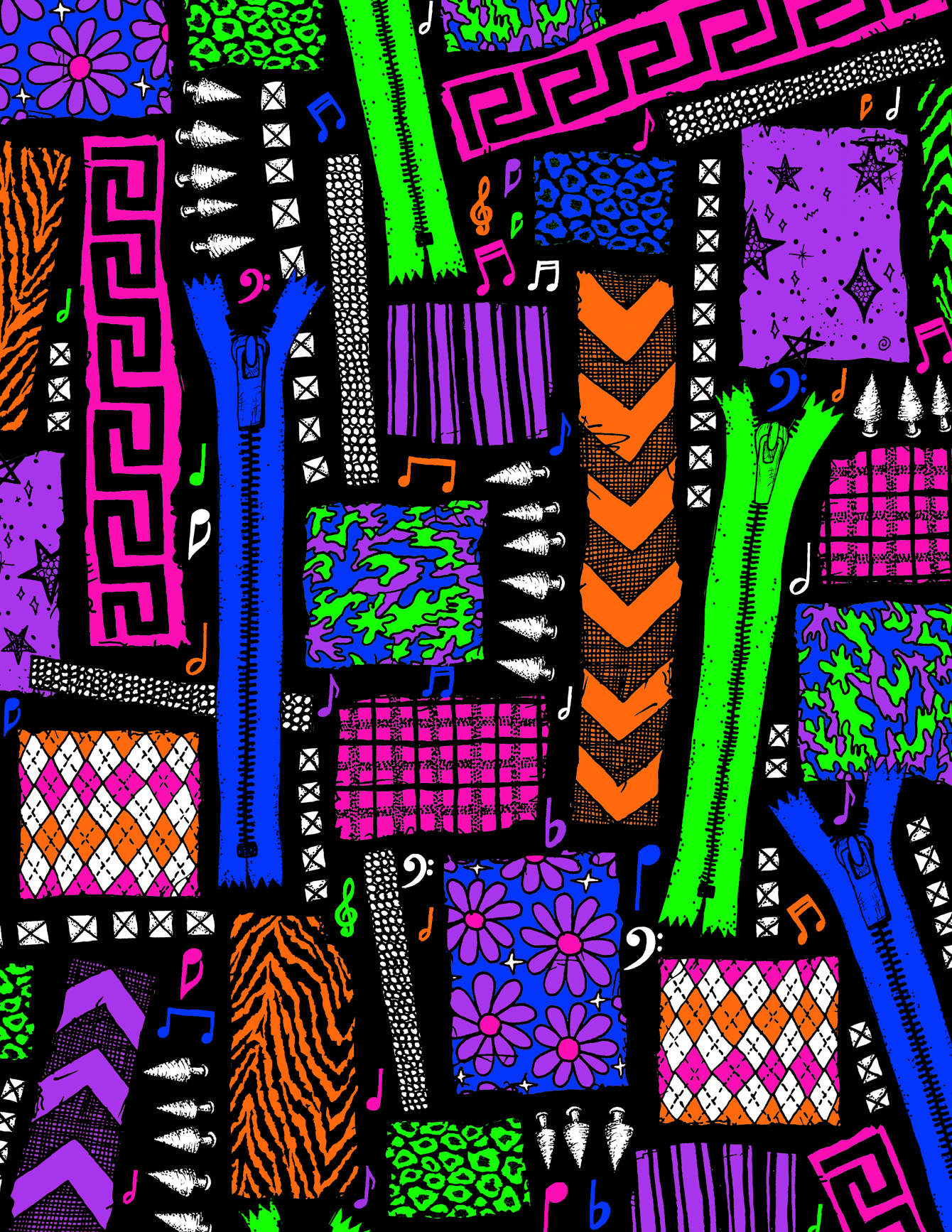 Color Pattern Art - Leanna Perry