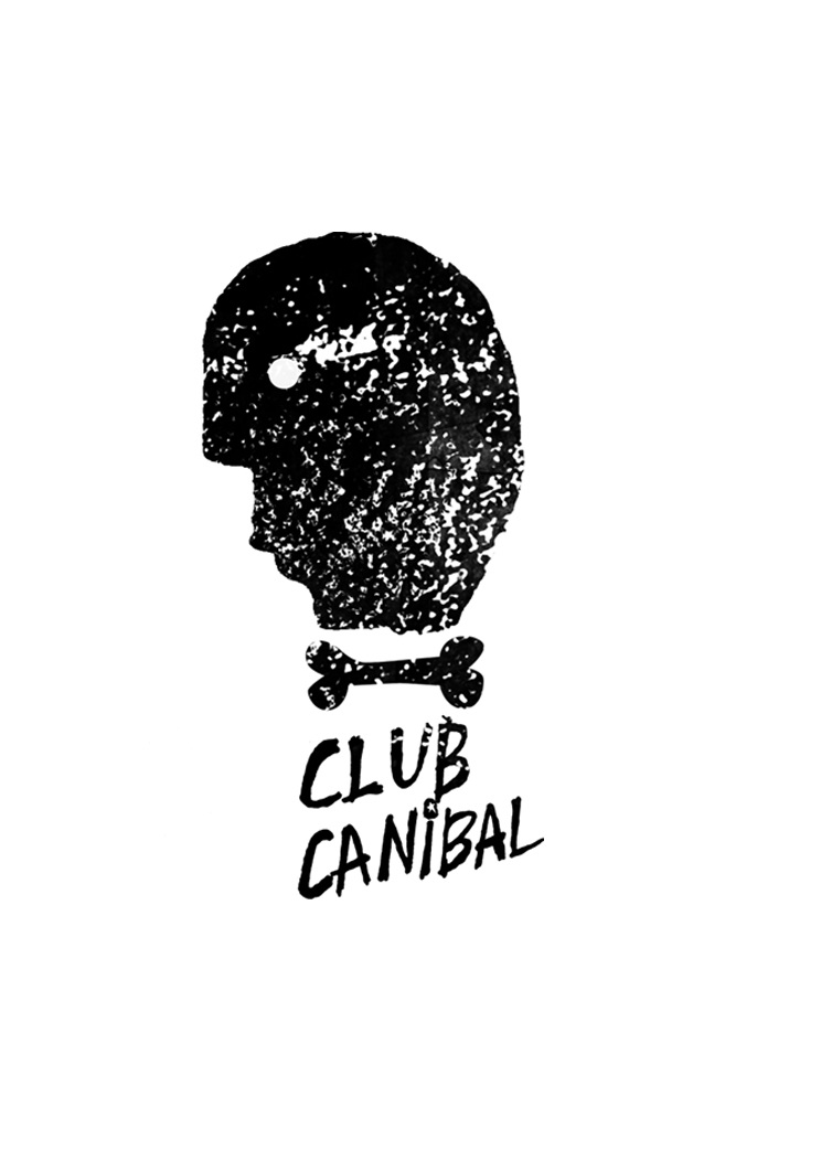 Cartel Club Canibal, Madrid - alvamoca