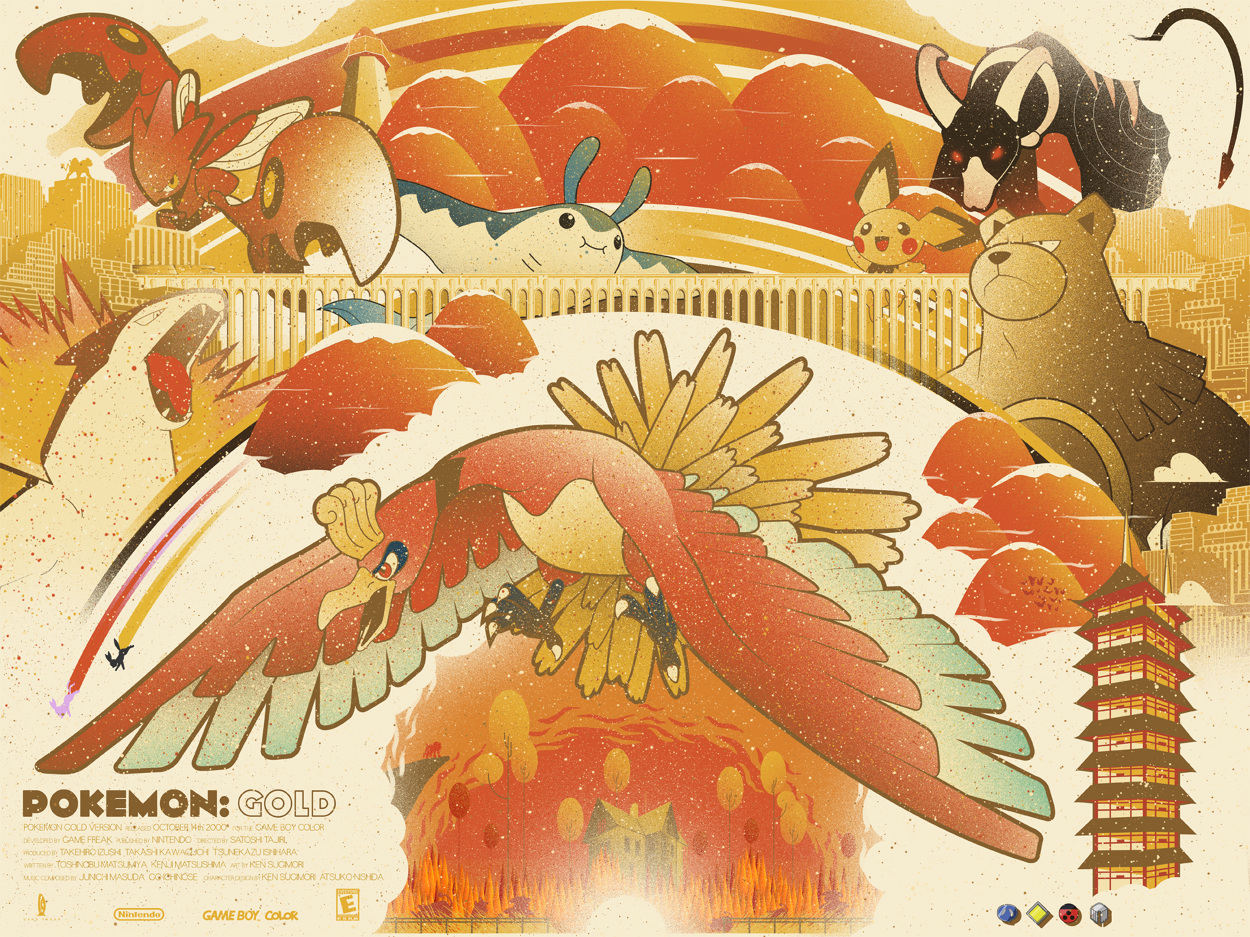 Pokémon Red Blue and Green - Marinko Milosevski Illustration and Design