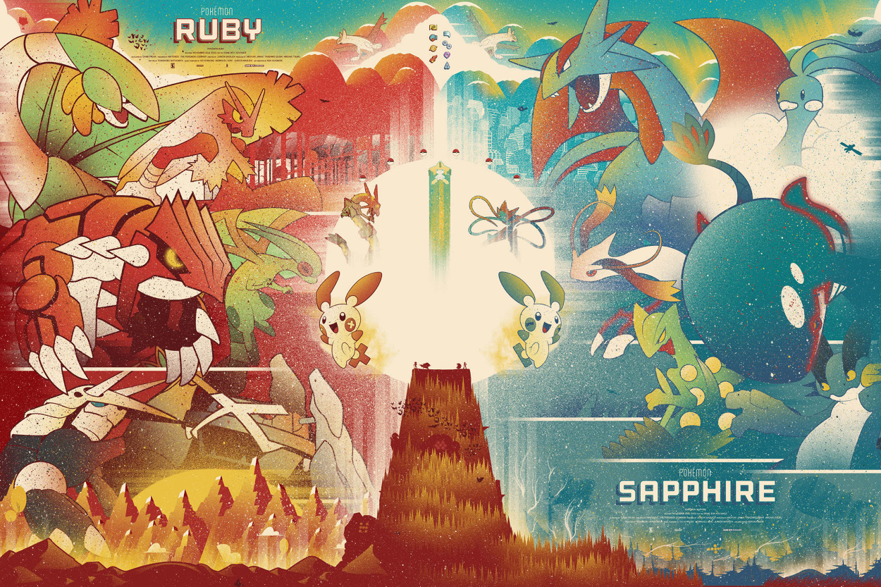 Pokémon Red Blue and Green - Marinko Milosevski Illustration and Design