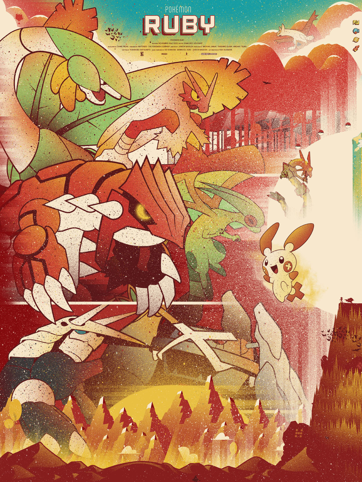 Pokémon Red Blue and Green - Marinko Milosevski Illustration and Design