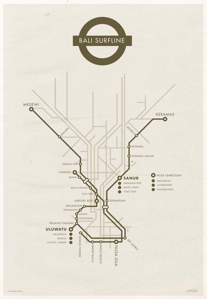 Subway Surfer Map - Antilope /// Designer Christian Ørsted