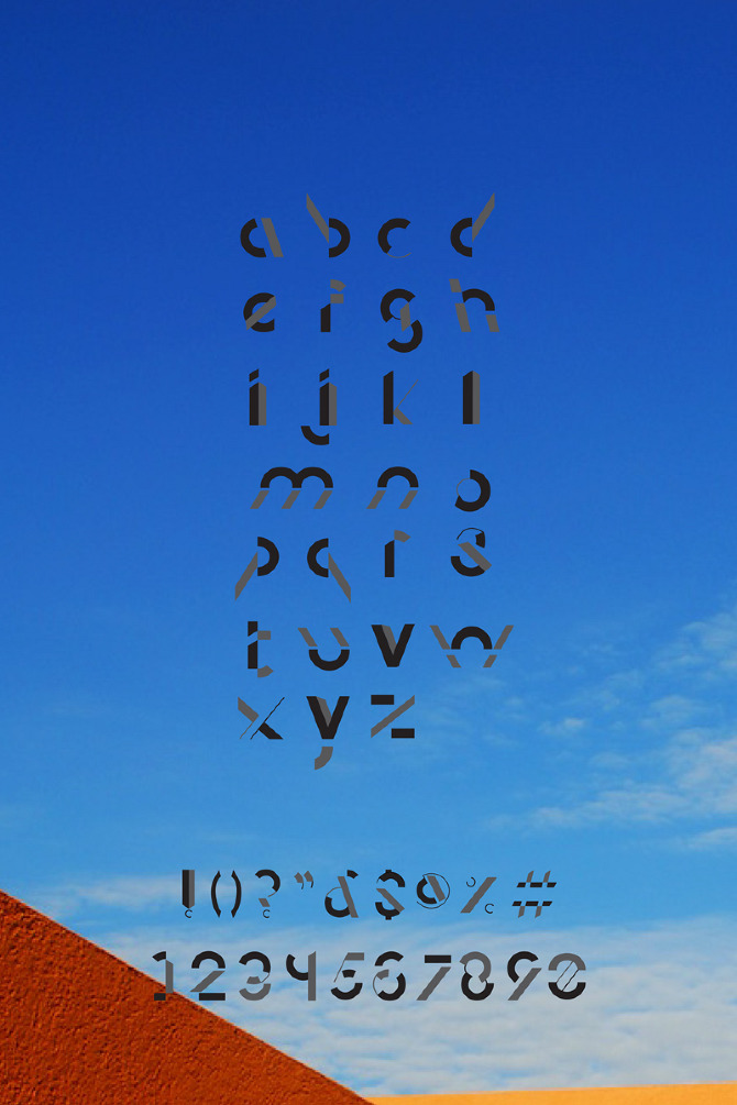 Light Display Typeface - Janelle Flores Designs